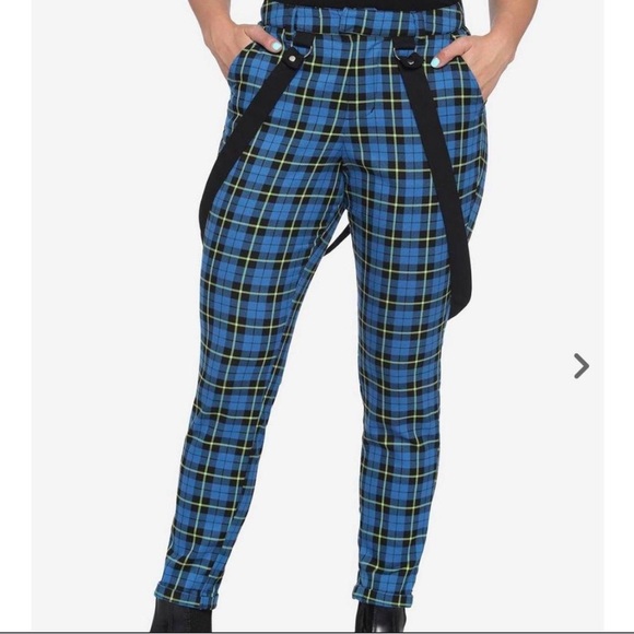 Hot Topic | Pants & Jumpsuits | Hot Topic Large Plaid Pants Black And ...
